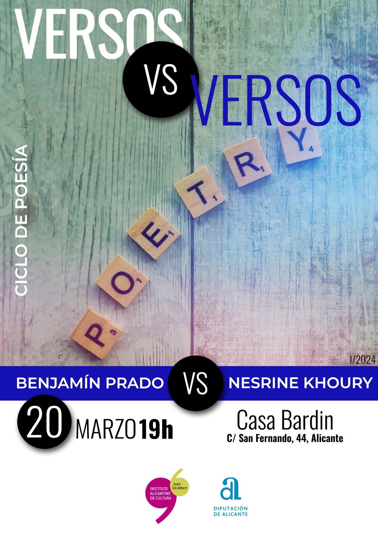Ciclo poético "Versos vs Versos". Benjamín Prado y Nesrine Khoury ...